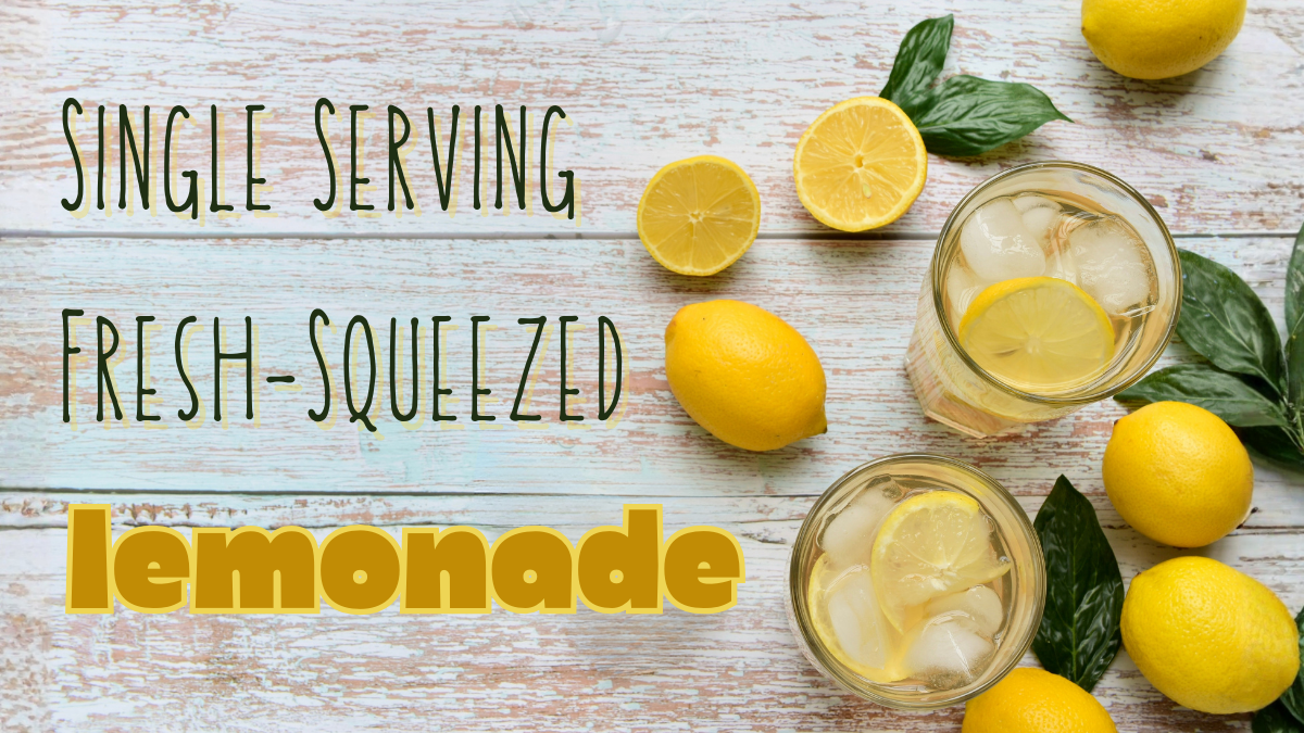 Single Serving Fresh-Squeezed Lemonade - From Foodie with Love